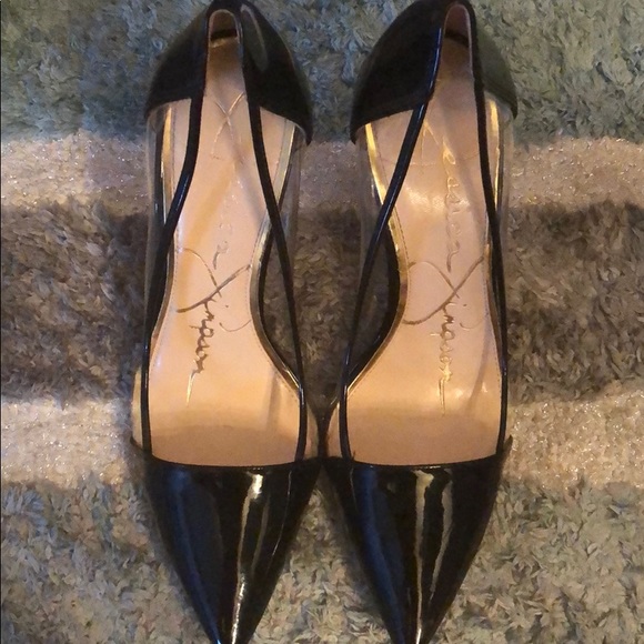 Jessica Simpson | Shoes | Jessica Simpson Pointed Toe Vinyl Heels ...